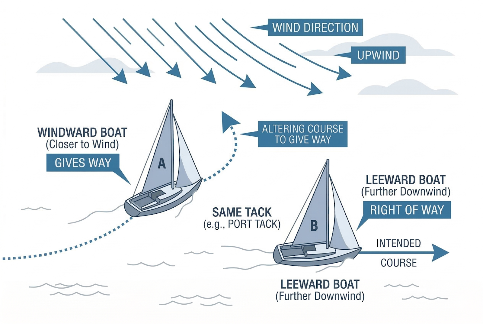 Understanding Sailboat Right of Way Rules (COLREGs Made Simple)